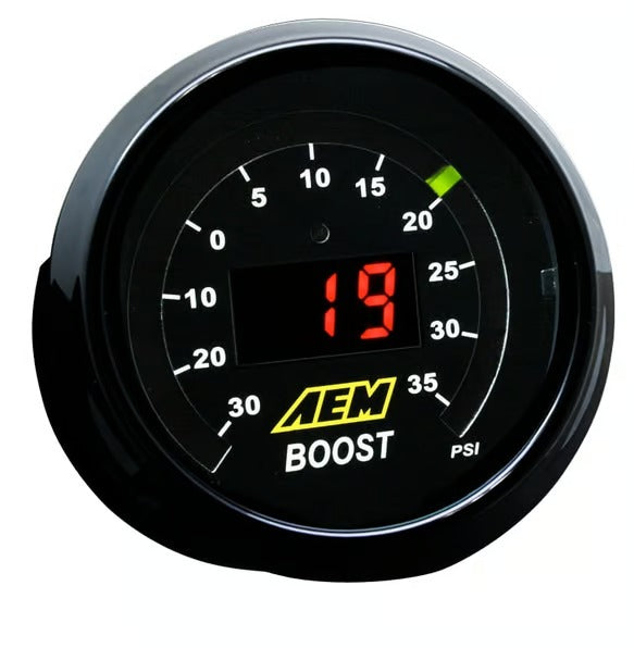 AEM Classic Boost Display Gauge Kit 30 to 35 PSI – AGM Performance